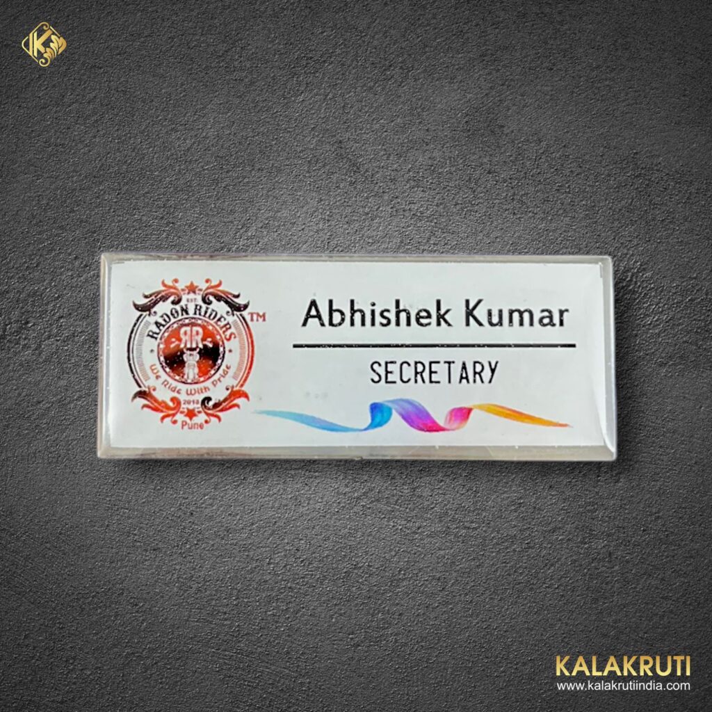 Doming Name Badges With Pin | Stainless Steel