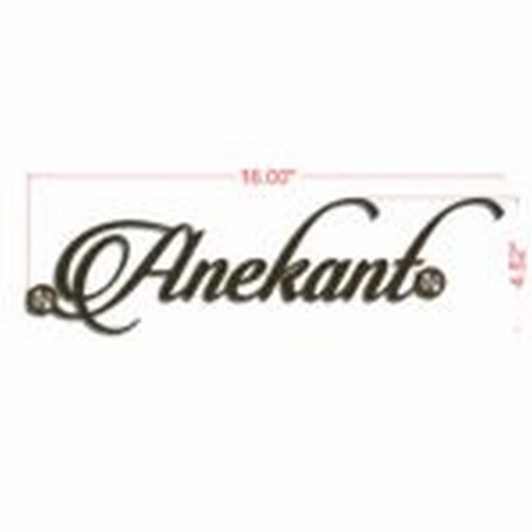 Stainless Steel Laser Cut Nameplate | Home Elegance