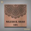 Copper Letters Etched Nameplate | Nilesh R Shah | Duco Paint