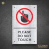 Stainless Steel DO NOT TOUCH Sign 😍 Handle With Caution