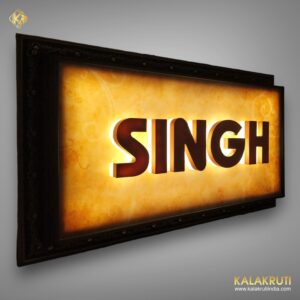 The SINGH LED Nameplate 🏘️ Illuminate Your Name With LED