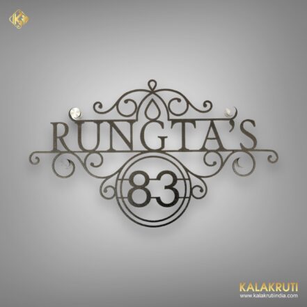 Syed Mansion Stainless Steel Nameplate | Customizable