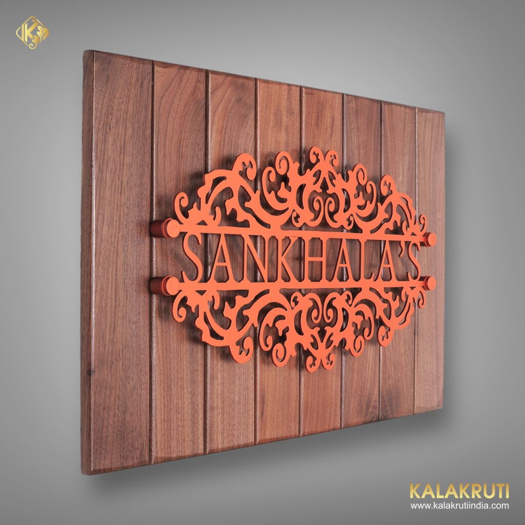 Syed Mansion Stainless Steel Nameplate | Customizable