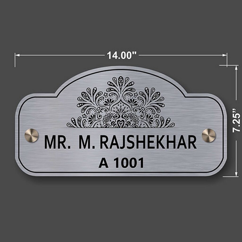 Engraved Black Stone Nameplate With Toughened Glass 😍 G+EBS
