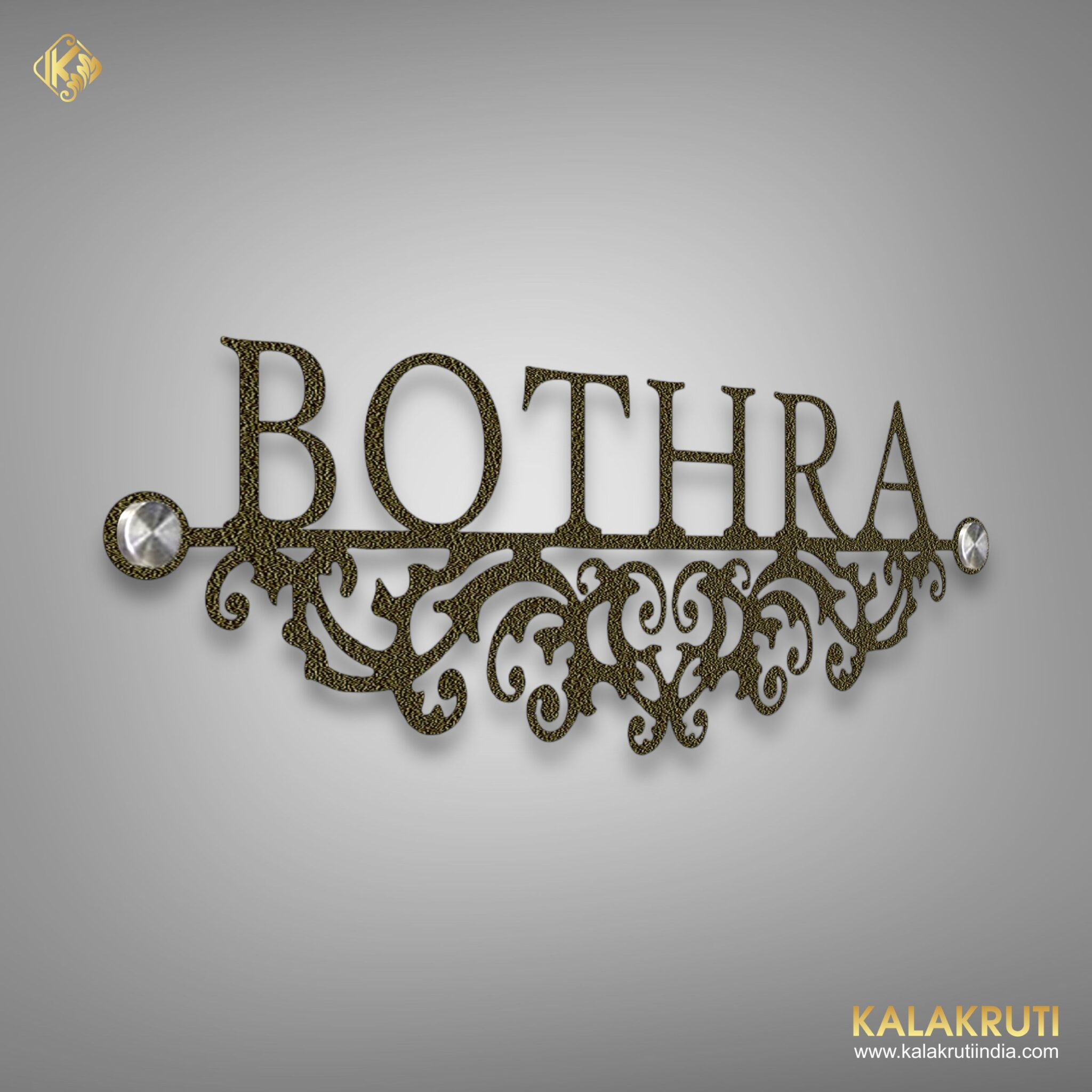 Stainless Steel Laser Cut Nameplate | Powder Coated