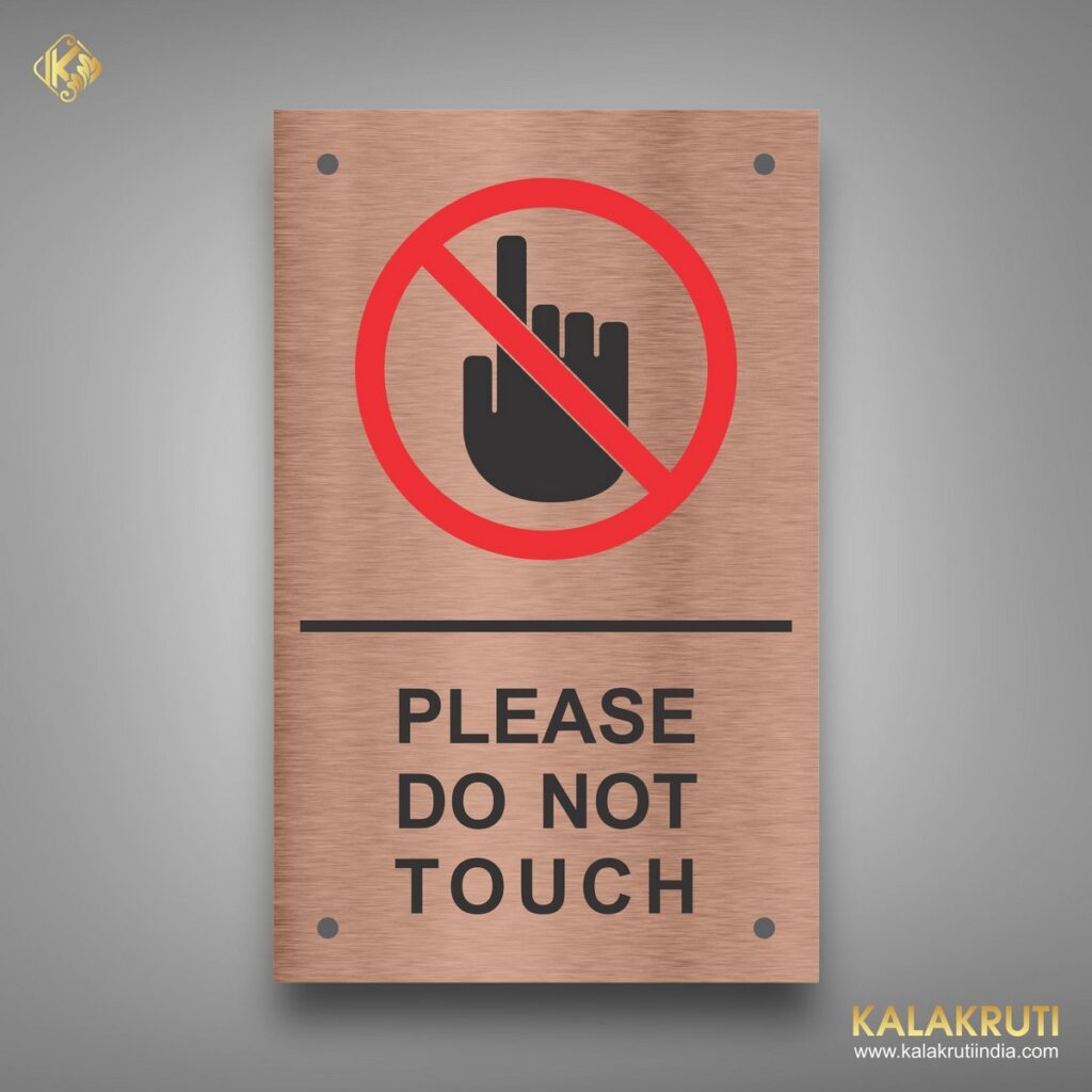 Copper Steel EMERGENCY EXIT Sign 😍 Your Safety Our Priority