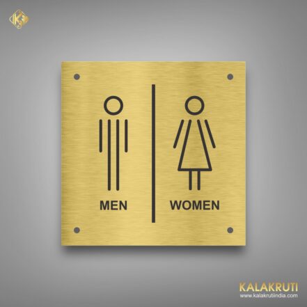 Female Toilet Sign Board With Text | High Quality