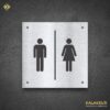 Male Female Sign Without Text 😍 Steel Restroom Indicator