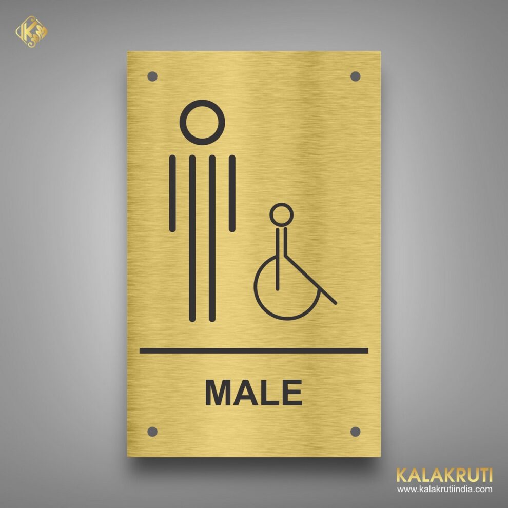 Female Toilet Sign Board With Text | High Quality