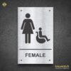 Female Handicapped Sign 😍 Inclusivity And Accessibility