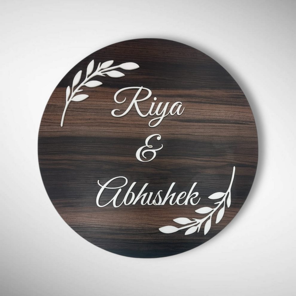 Personalized Acrylic Name Plates with Light Get Yours Now | KalaKruti India
