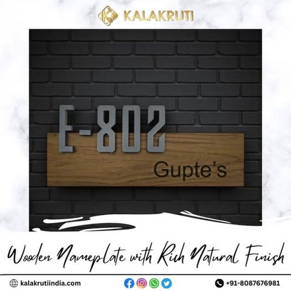 The Ultimate Guide to Modern Wooden Nameplate Designs for Beautiful ...